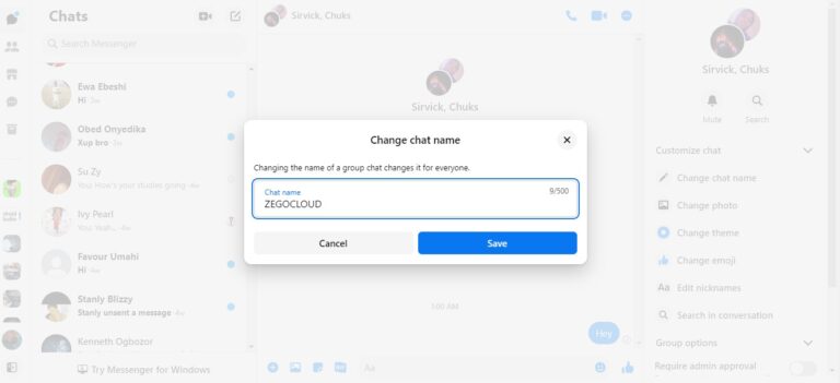 How to Create Group Chat in Messenger - ZEGOCLOUD